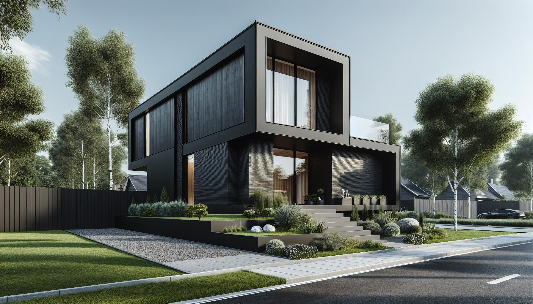 Modernize with Style: Transform into a Black Contemporary House - FADE ...