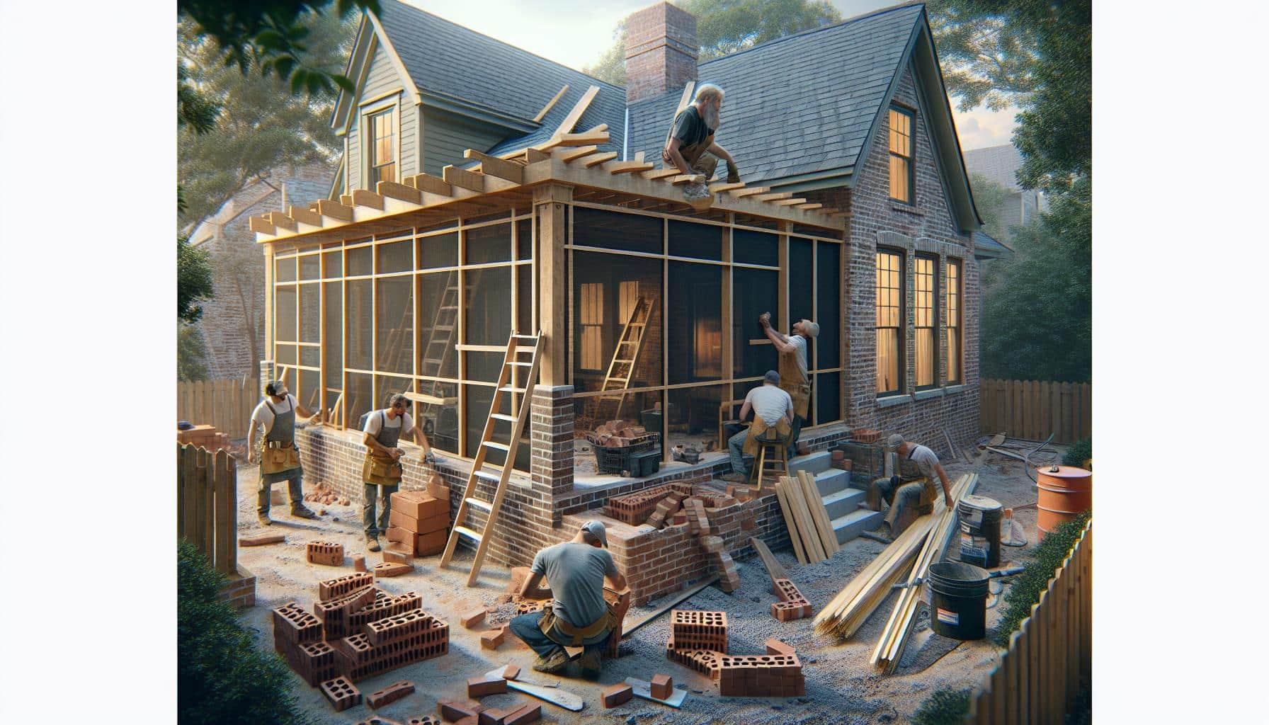 Build Your Dream Brick Screened-In Porch with The Fade Group: A Step-by ...