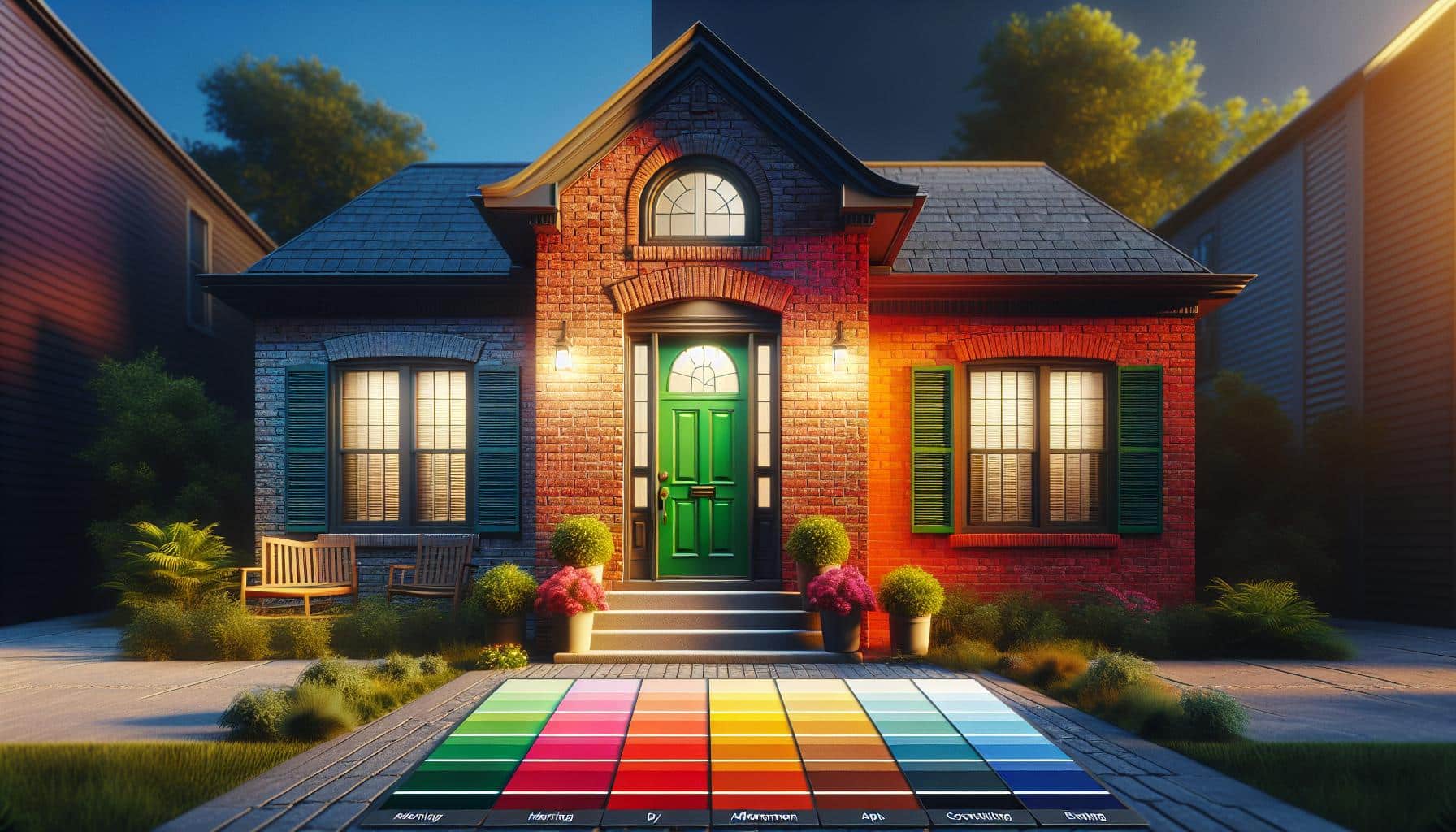 Best Front Door Colors for Brick Houses: A Fade Group Guide - FADE Group
