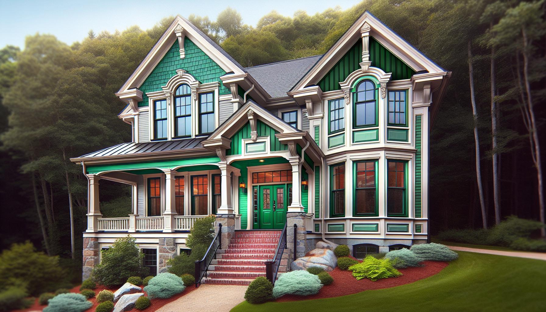 Transform Your Home's Appeal with The Fade Group's Green Window Trim ...